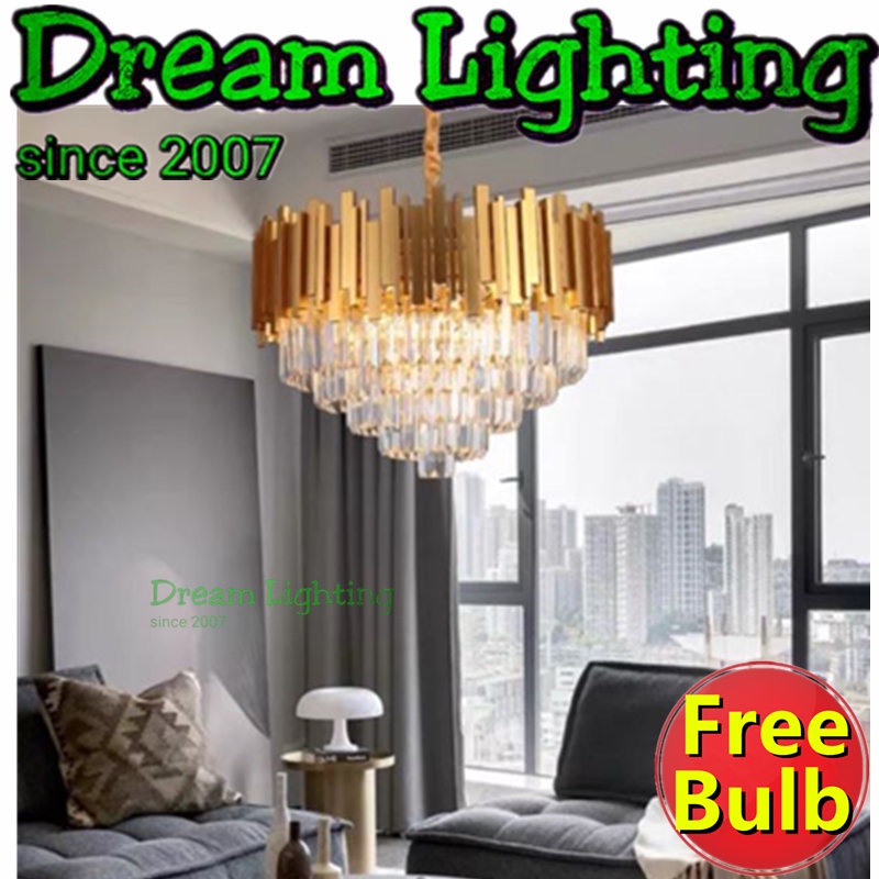 Dream Lighting / Luxury Chandelier K9 Crystal Deco Ceiling / Lampu ...