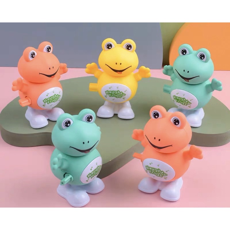 Wind Up Animal Clockwork Toys Jumping Frogs Vintage Toy For Children ...