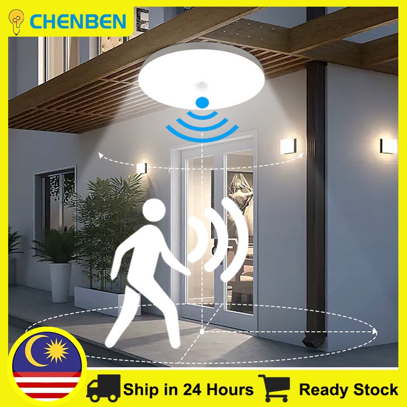 🔥Fast-ship KL Motion Sensor Ceiling Light LED Lampu Automatik Turn On ...
