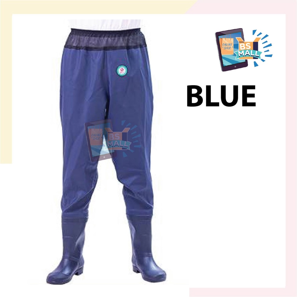 BS Waterproof Fishing Farming Rain Shoe High WAIST Water Pant Boots ...