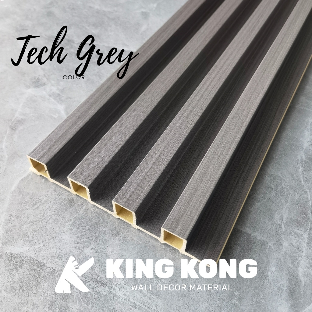 Wall Panel Fluted Wall Panel 300CM WPC materials WPC Papan Dinding ...