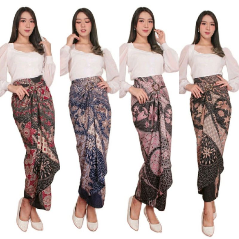(50 Modern Batik lilit Skirt With The Latest motif/floral Batik Fabric ...