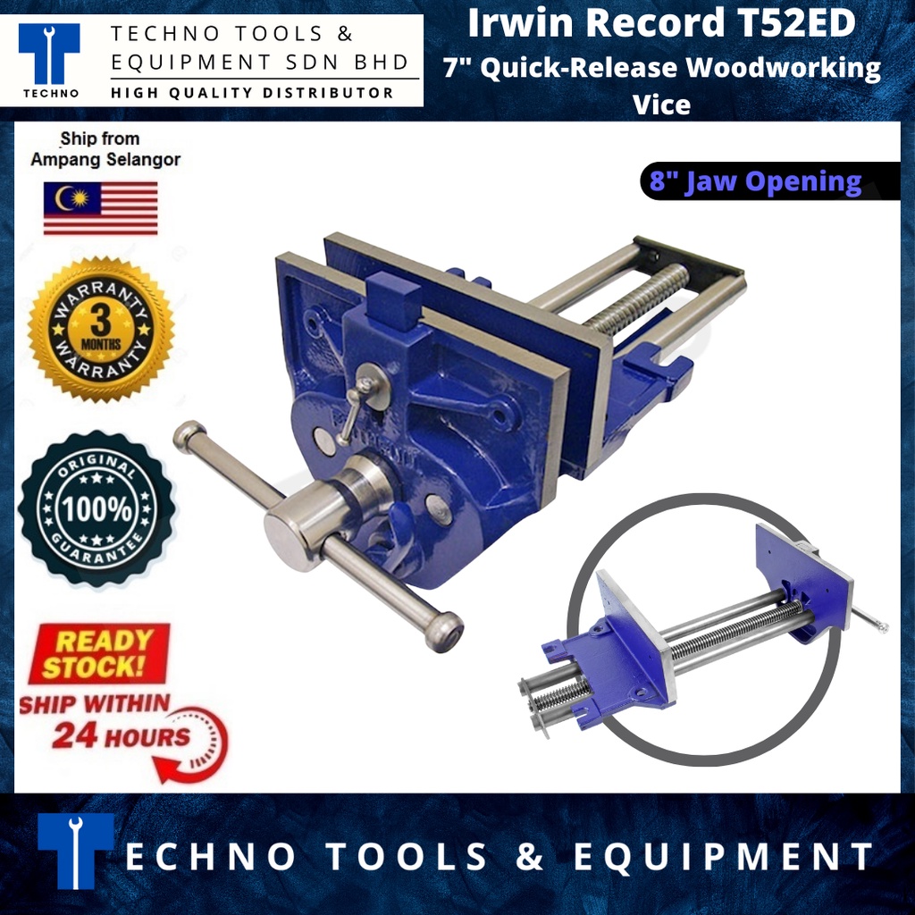 Irwin Record T52ED 175mm Quick-Release Woodworking Vice | Shopee Malaysia