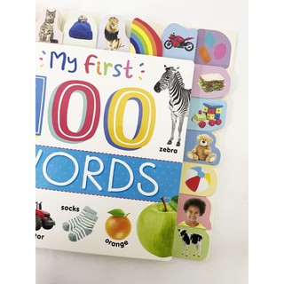 My First 100 Words Board Book For Toddlers & Preschool Kids To Learn ...