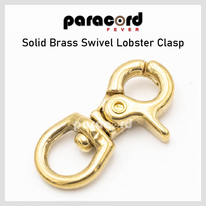Solid Brass Spring-loaded Swivel Lobster Clasp Trigger Snap Hook ...