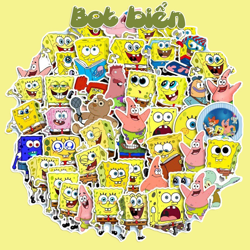 Cute Icon Sponge Sticker for laptops, phones, guitars, helmets ...