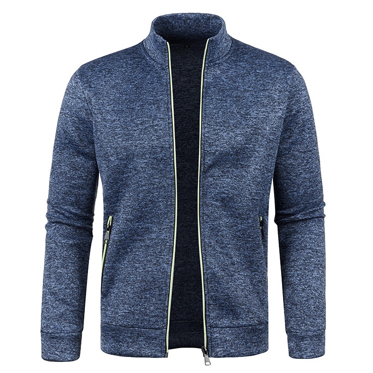 Winter Men's Sweater Jackets Fashion Man Stand-up Collar Zipper Jacket ...