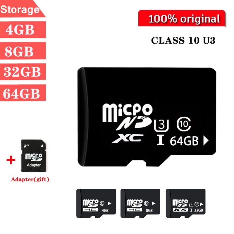 Original Micro SD Card TF Card Ultra Class 10/U3 Memory Card 4GB 32GB ...