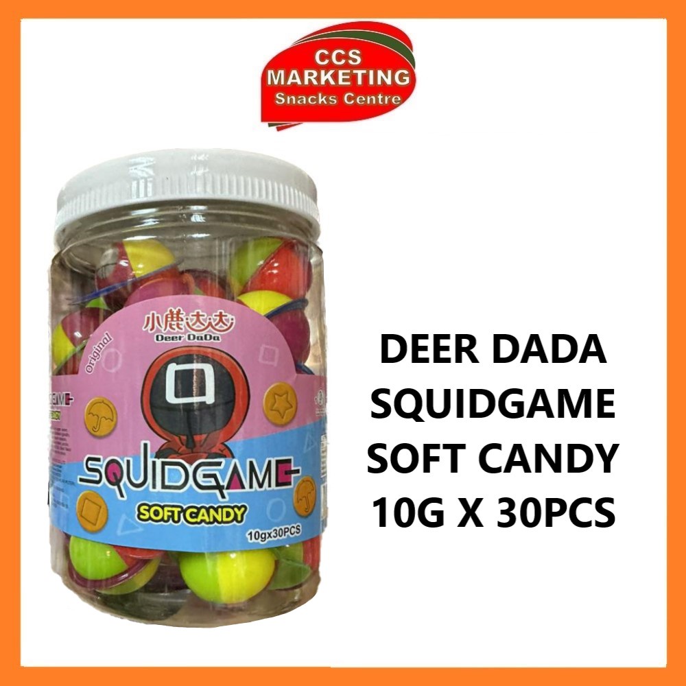 CCS Deer Da Da Squid game Soft Candy Original 1 Jar ( 10g x 30pcs ...