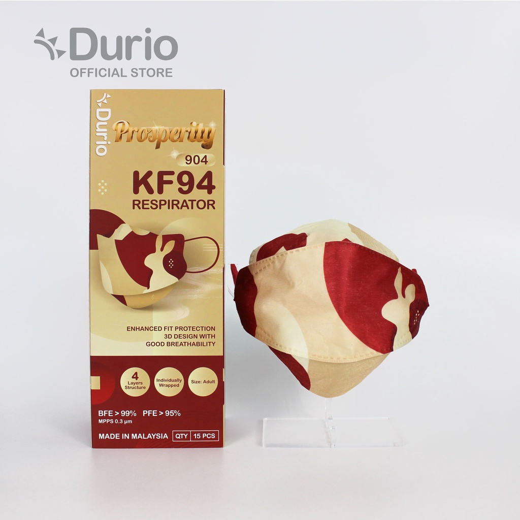 Durio 904 KF94 PROSPERITY Respirator (CNY 2023) - 15pcs | Shopee Malaysia