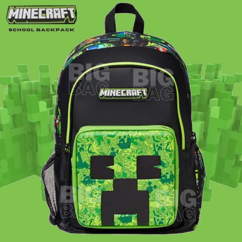PTS - BOY'S BACKPACK - MINECRAFT BACKPACK BAG - CHILDREN'S SCHOOL ...