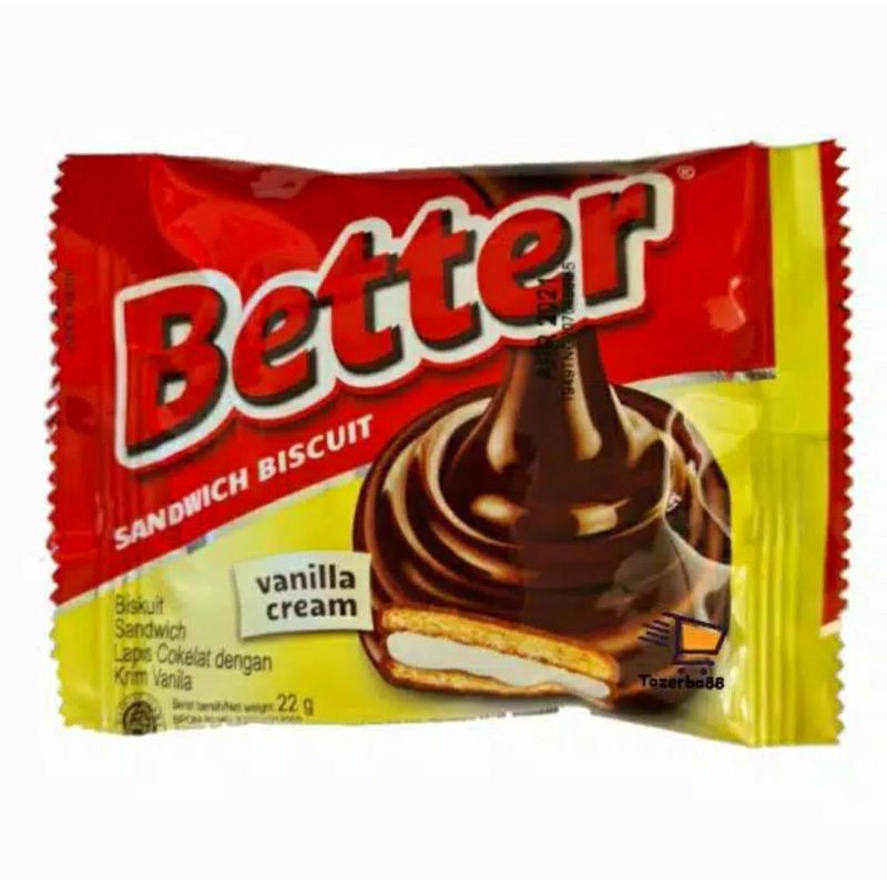 Roma better Sandwich Biscuit Vanilla Sachet 1 Contents 10pcs/better ...
