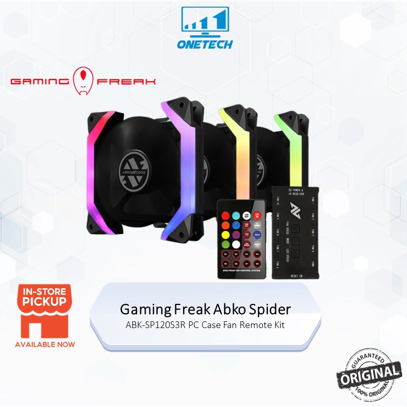 Gaming Freak ABKO Spider Spectrum 3 In 1 Pc Case Fan Remote Kit ( LED ...