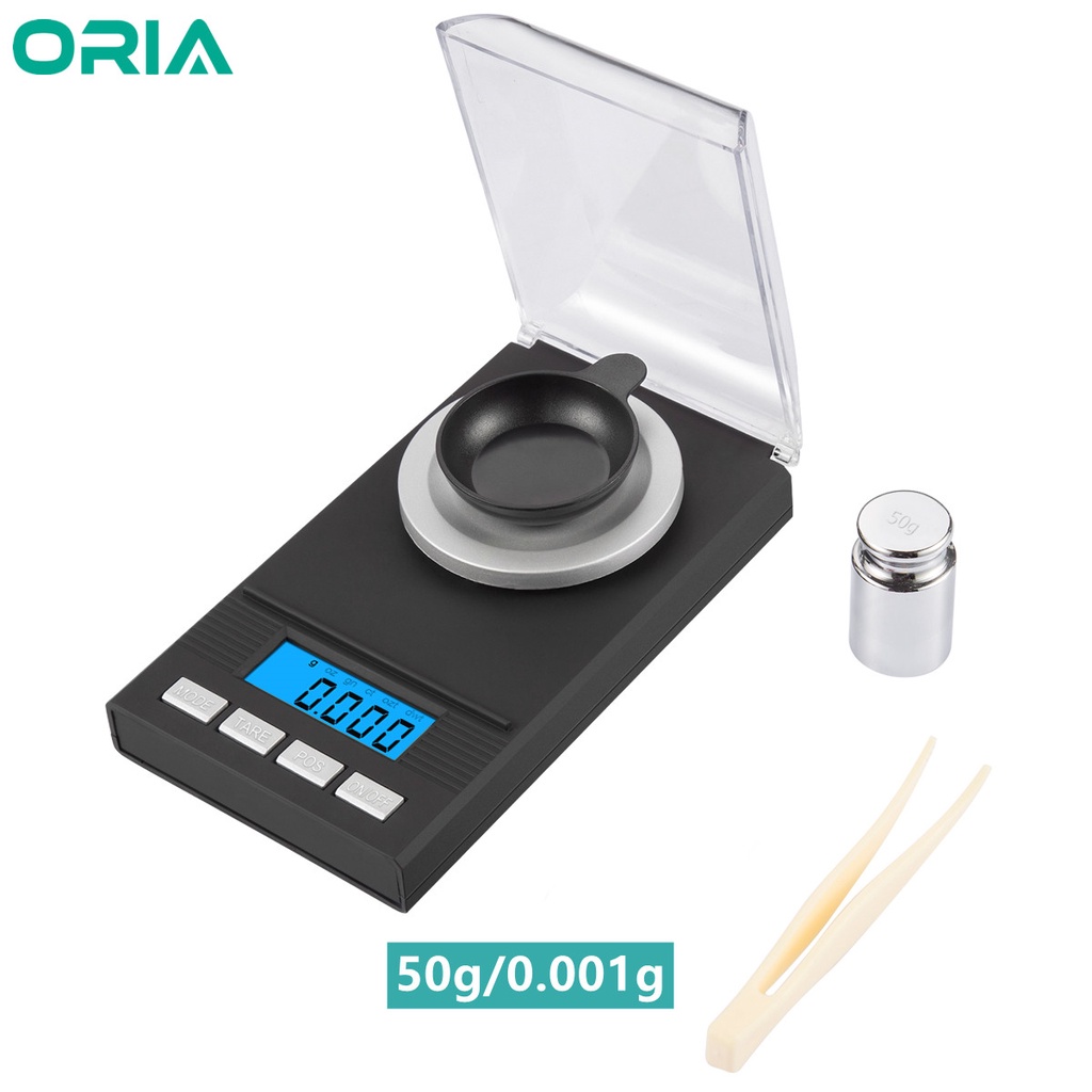 ORIA Digital Mini Electronic Scale Jewelry Pocket Scale (50g/0.001g ...