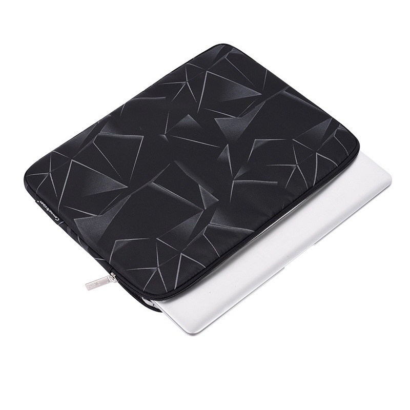 (11~15 Inch) MR Typo Laptop Bag Black Triangle Geometric Pattern Laptop ...