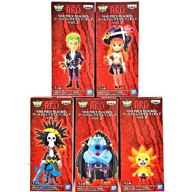 Original Banpresto Bandai WCF One Piece Film Red Vol.2 Thousand Sunny Jinbe Zoro Nami Brook ...