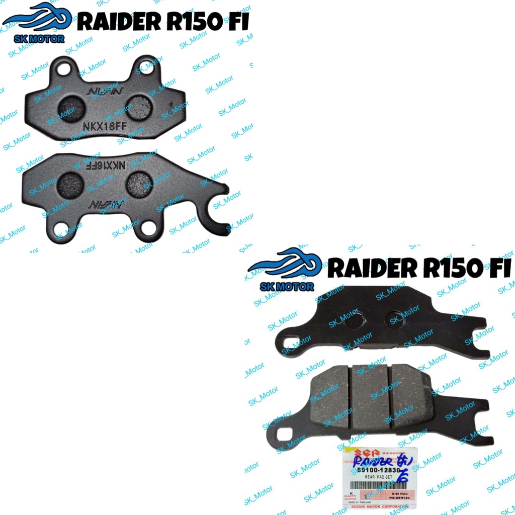 Suzuki BELANG RAIDER FI R 150 Front Rear Disc Brake Pad Set Depan ...