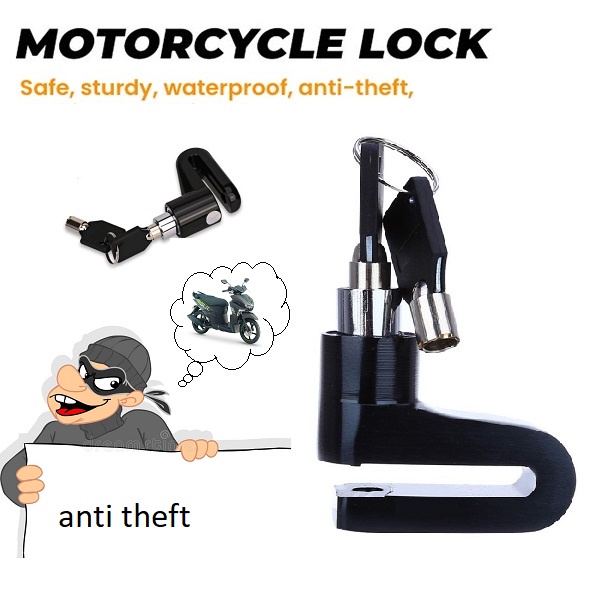 RUSI MOJO Anti Theft Disc Brake Lock Alloy Security Motorcycle lock ...