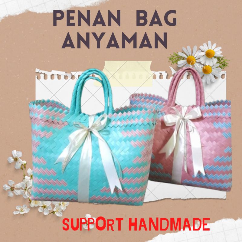 Free Reben Penan Basket Bag Bakul Sarawak Anyaman Picnic Bag free reben | Shopee Malaysia