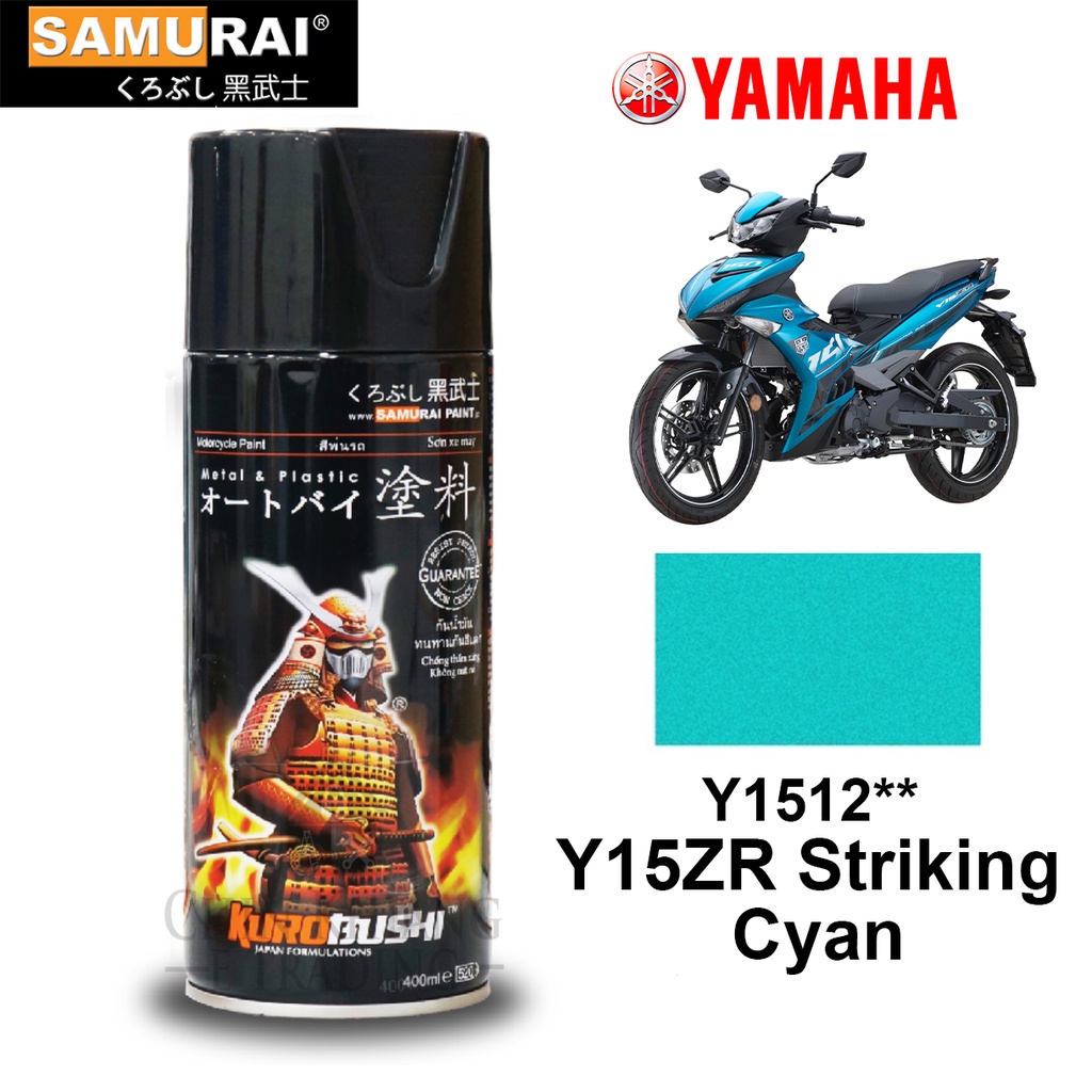 Samurai Y1512 Yamaha Y15ZR Ysuku v2 Striking Cyan Spray Paint 400ml ...