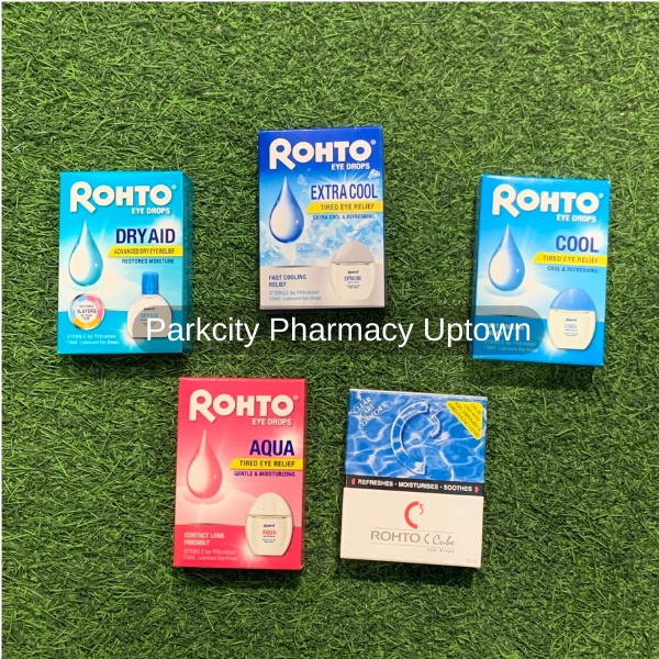 Rohto Eye Drop Series with Menthol [Extra Cool 9924/Dry Aid 4822/C Cube ...