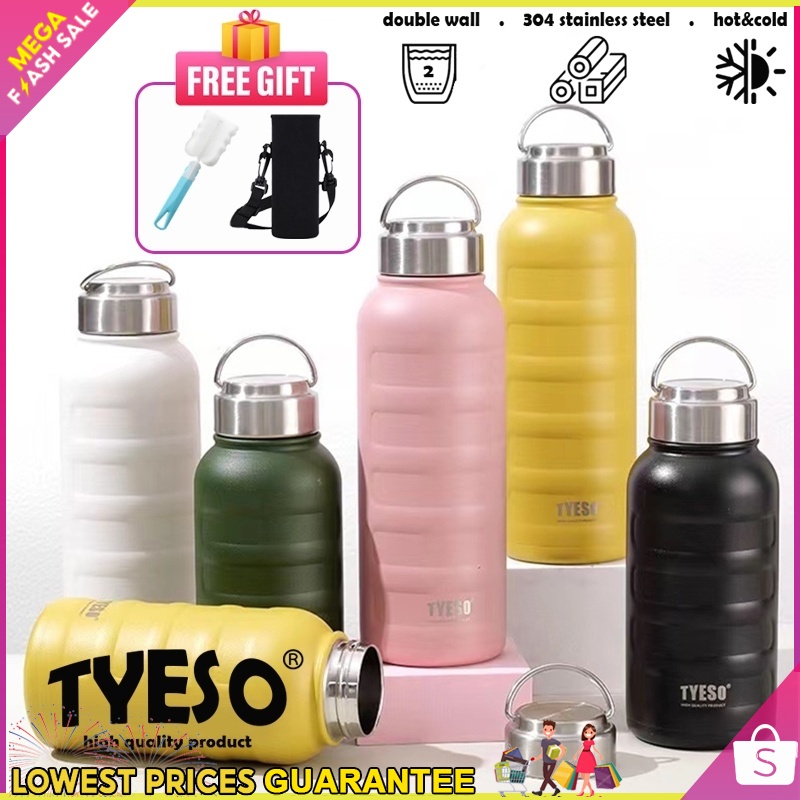 1000ml Tyeso Insulated Flask Tumbler With Free Gift 304 Stainless Steel ...