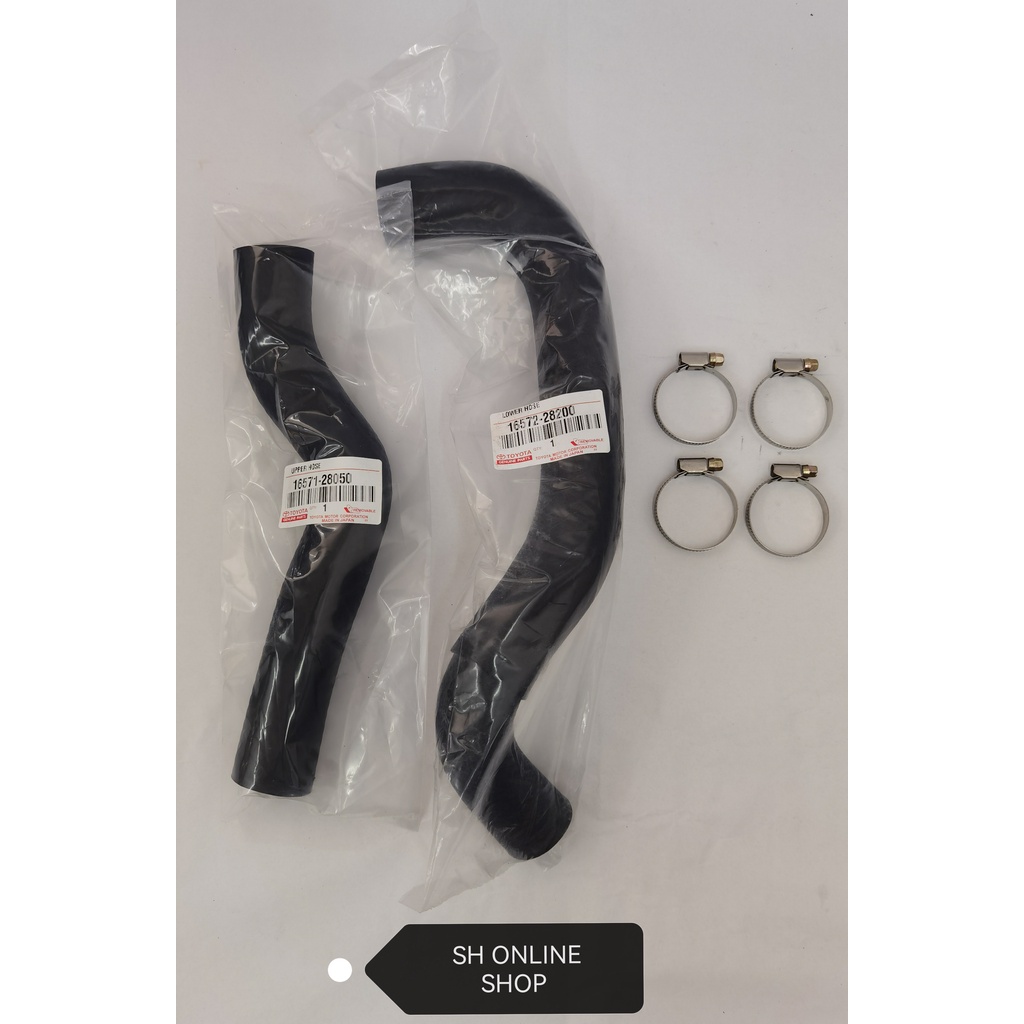Radiator Hose Set (OEM) with Hose Clip for Toyota Estima ACR30 2.4 2001 ...