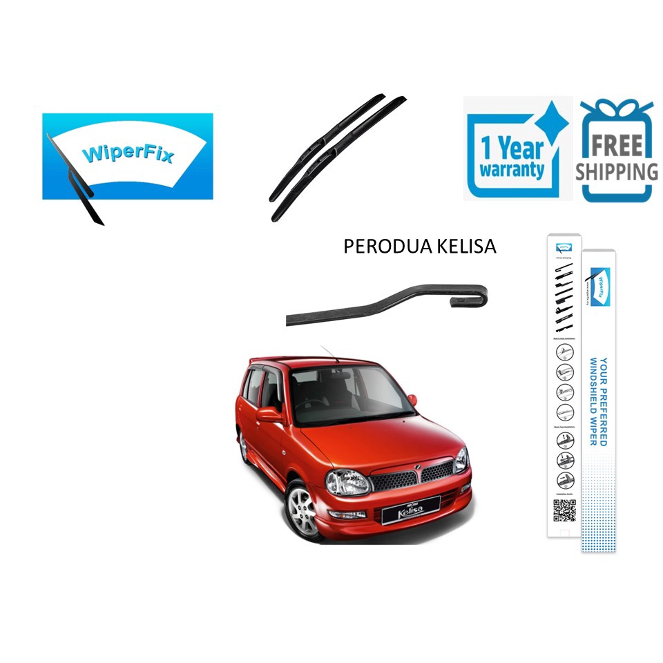 [WiperFix] Perodua Kancil & Kelisa 1994 - 2007, Wiperfix Silicone Wiper ...