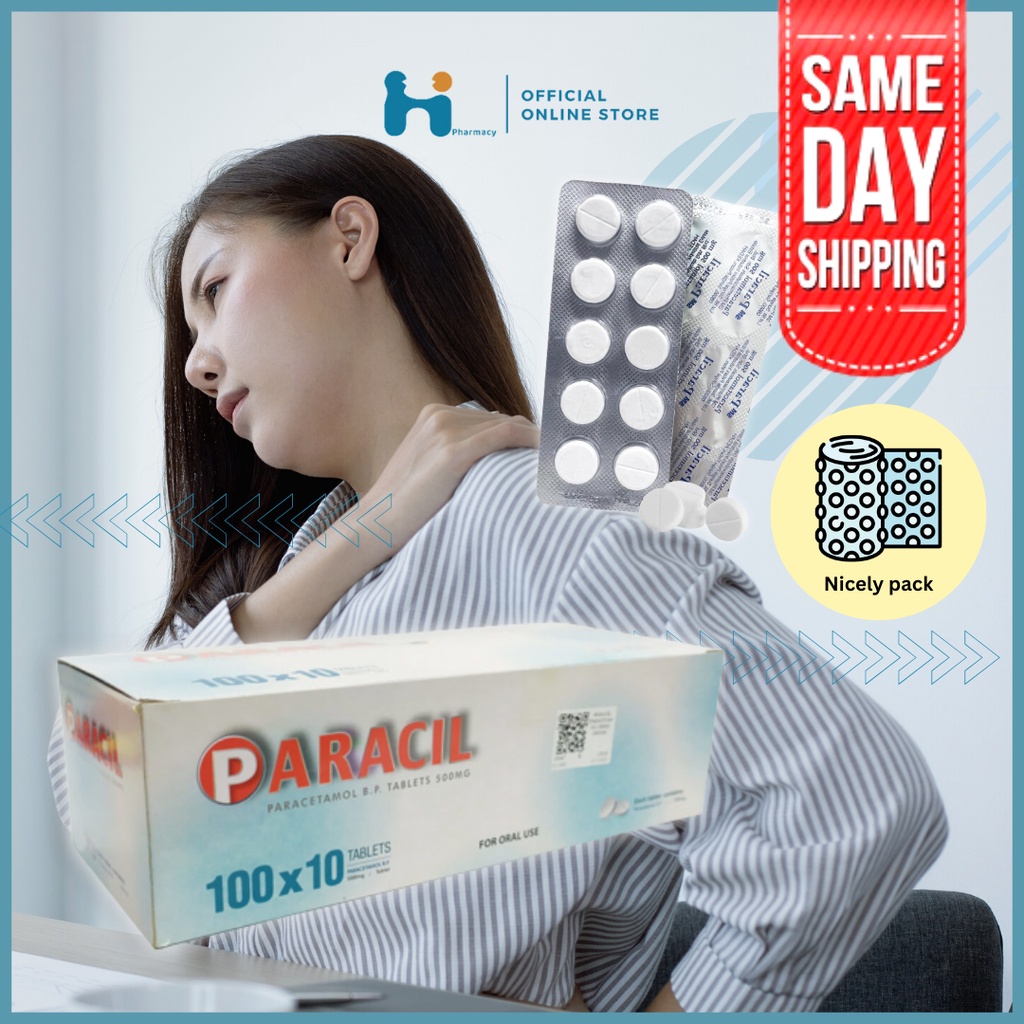 [HIPHARMACY] Fast Shipping Paracil Paracetamol Tablet 500mg | Shopee ...