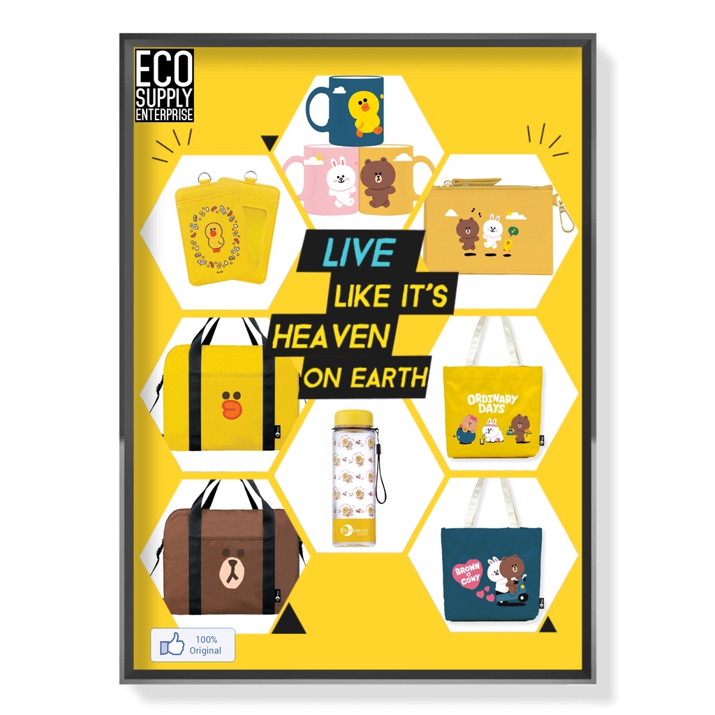 Line Friends Mug/Line Friends Card Holder/Line Friends Wallet/Line ...