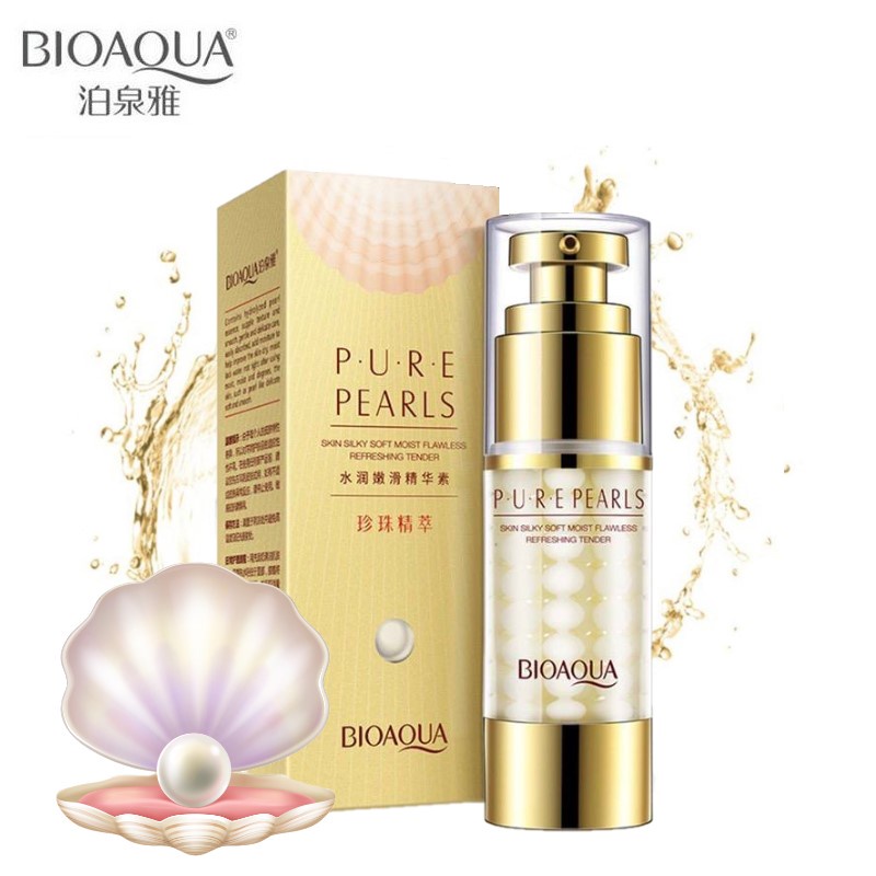 BIOAQUA Pure Pearls Skin Silky Soft Hydra Moist Flawless Refreshing ...