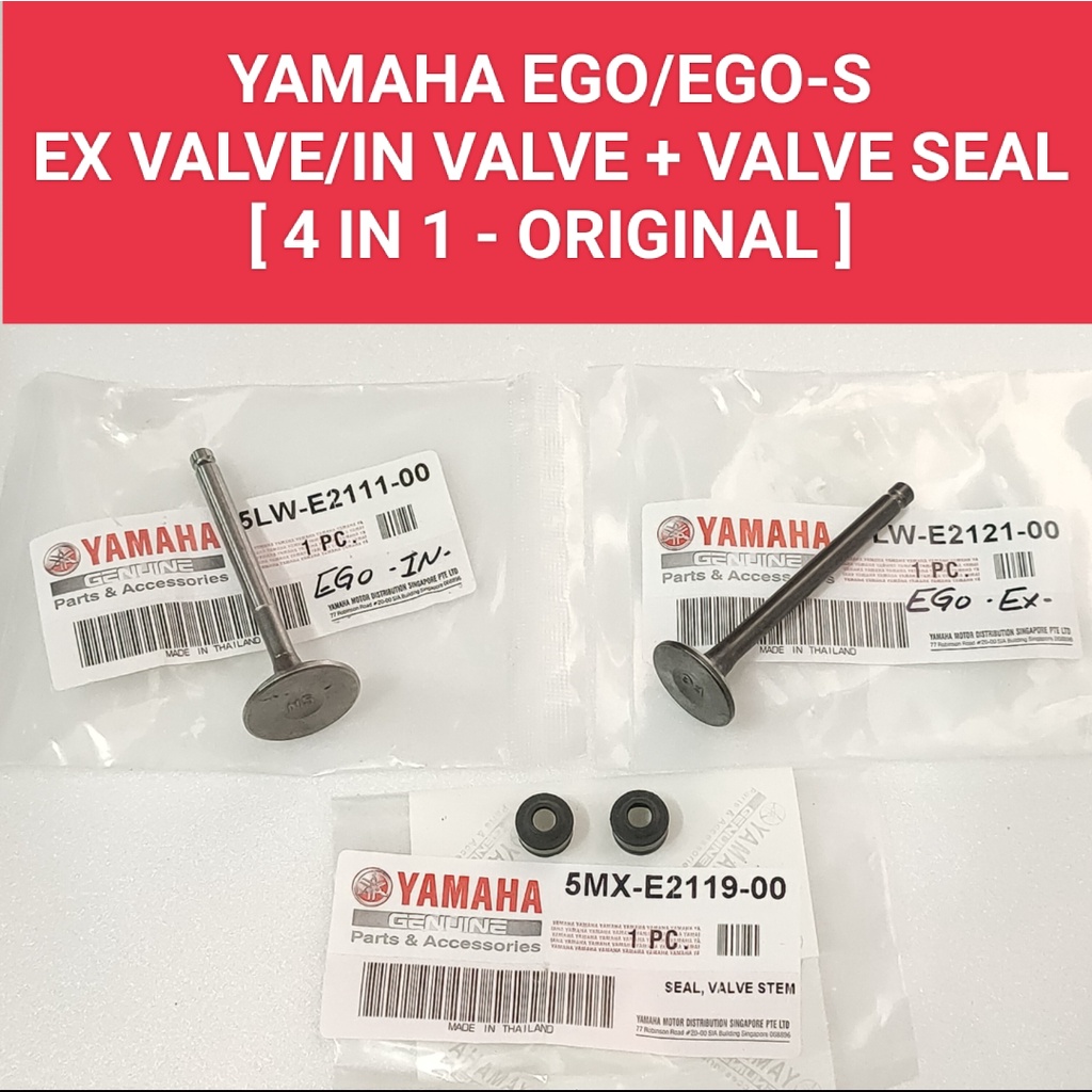 EGO/EGO-S/NOUVO/NOUVO-S [ 4 IN 1 - ORIGINAL ] EXHAUST VALVE + INTAKE ...