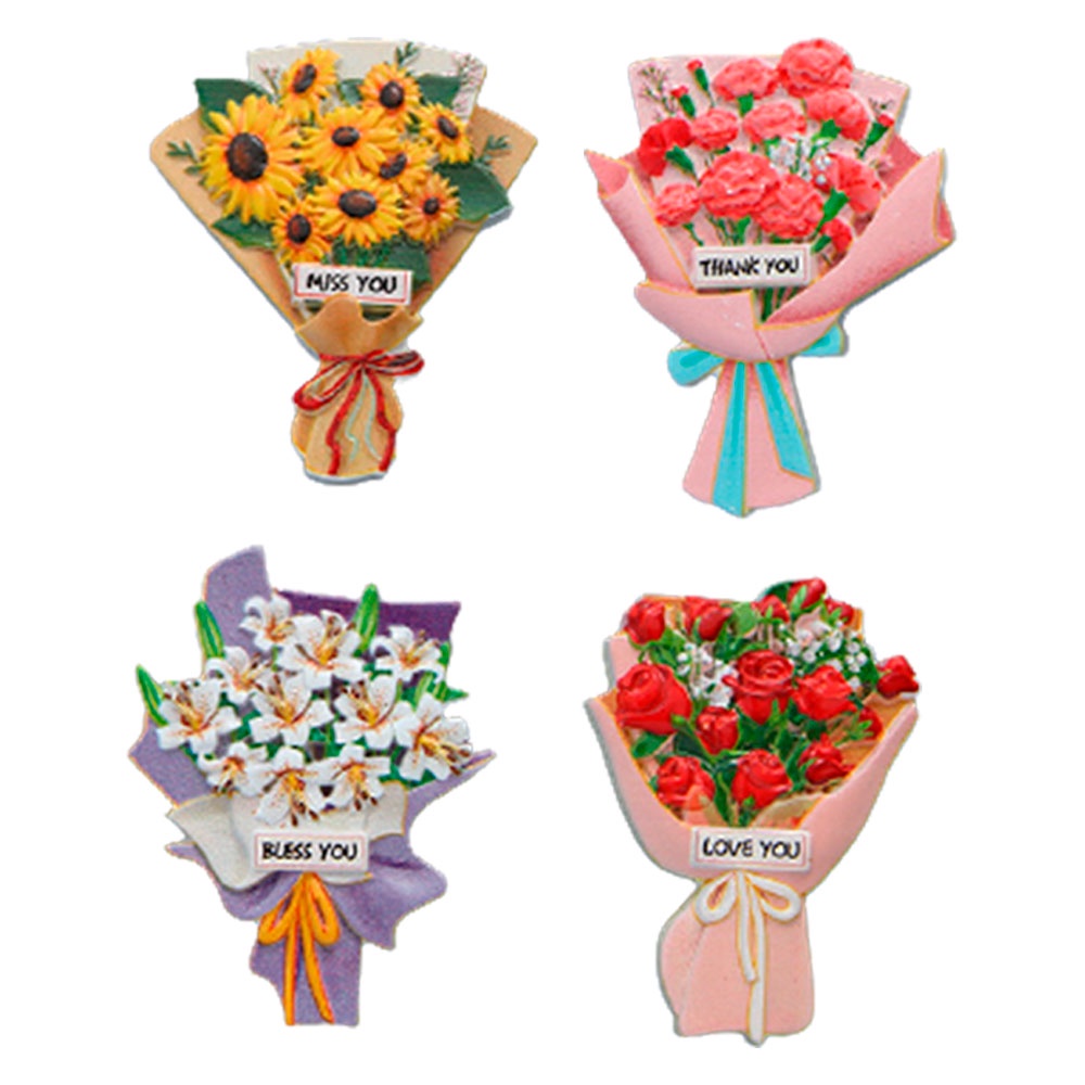 4PCS Large Cute Refrigerator Magnets, Resin Refrigerator Magnets ...