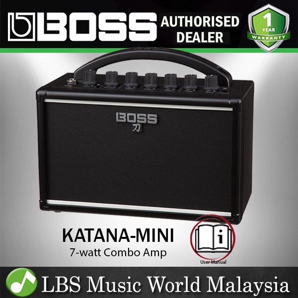 Boss Katana Mini 7 Watt Amp Guitar Speaker Amplifier (Katana-Mini KTN ...