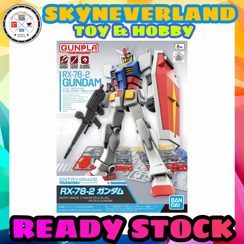 BANDAI ENTRY GRADE RX-78-2 GUNDAM | Shopee Malaysia