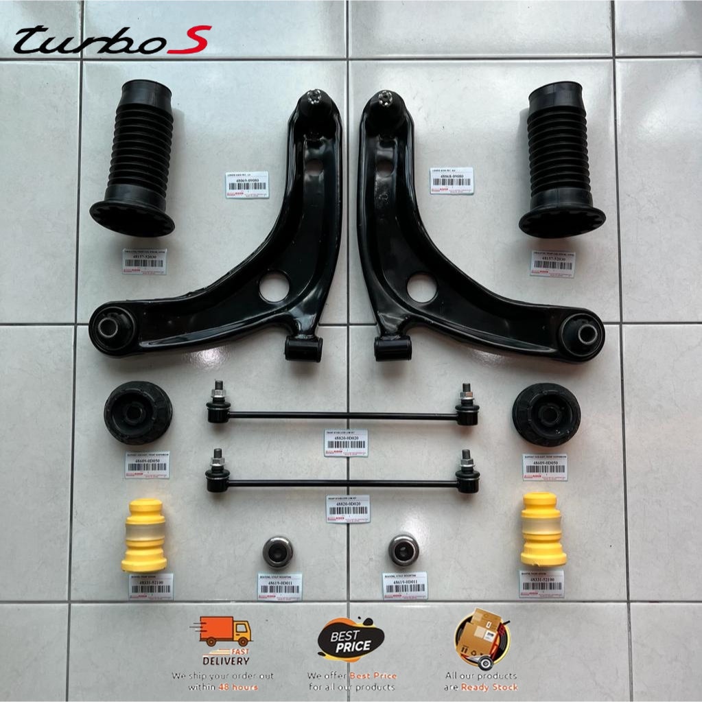 🚨TOYOTA🚨 12 ITEM SET TOYOTA VIOS NCP93 LOWER ARM/STABILIZER LINK ...