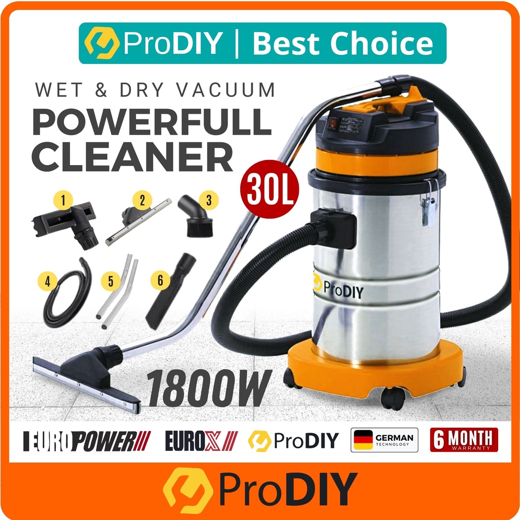 PRODIY Europower PRO301 VAC5001 Vacuum Cleaner Wet And Dry Vacum Rumah ...