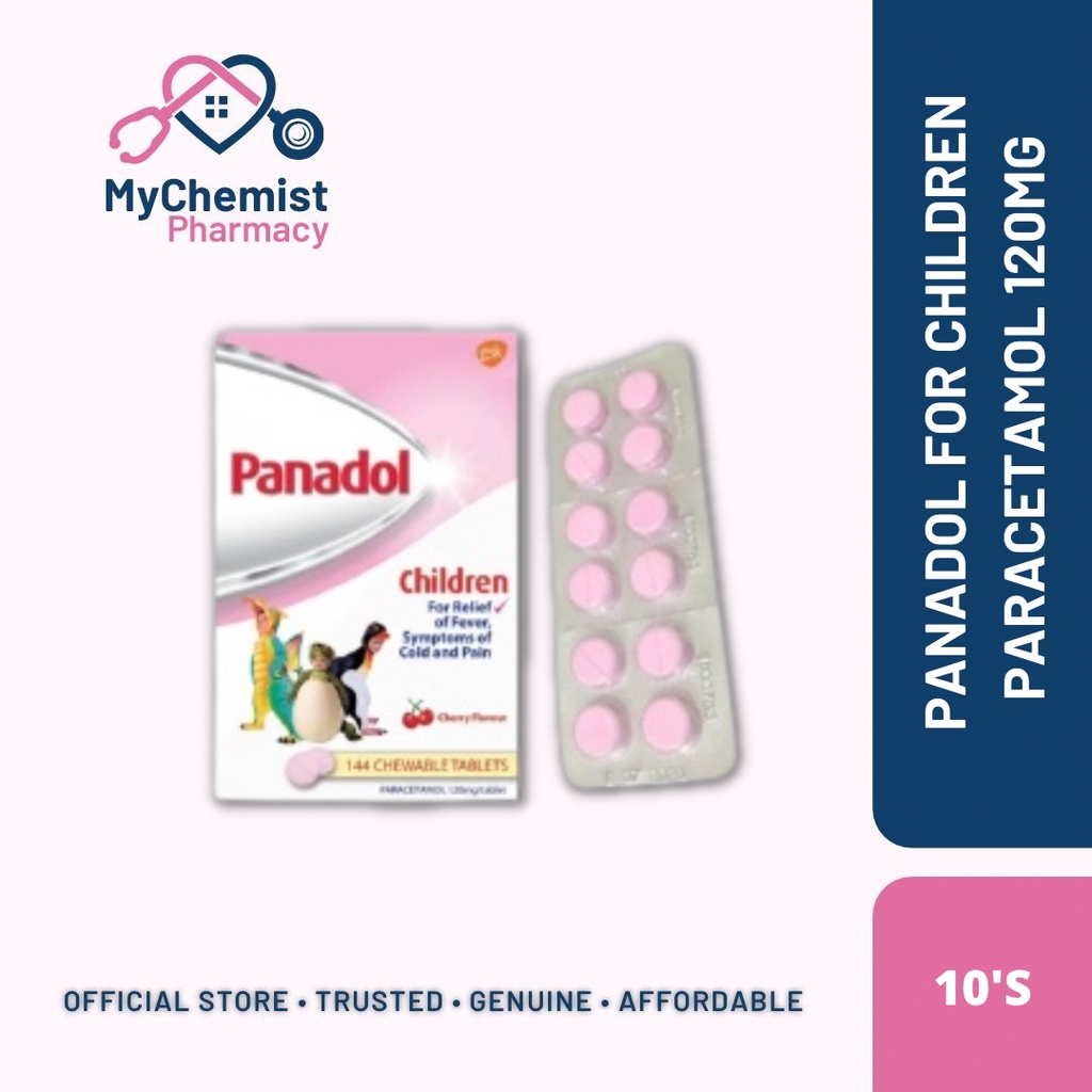 Panadol Chewable Fever Tablet for Children 12's (Strip) | Shopee Malaysia