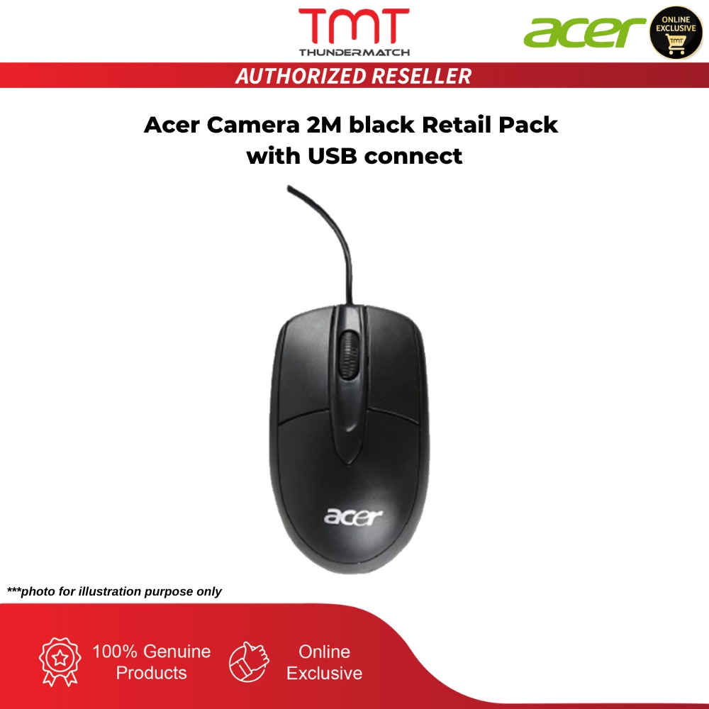 ACER Wired USB Mouse Black | Shopee Malaysia