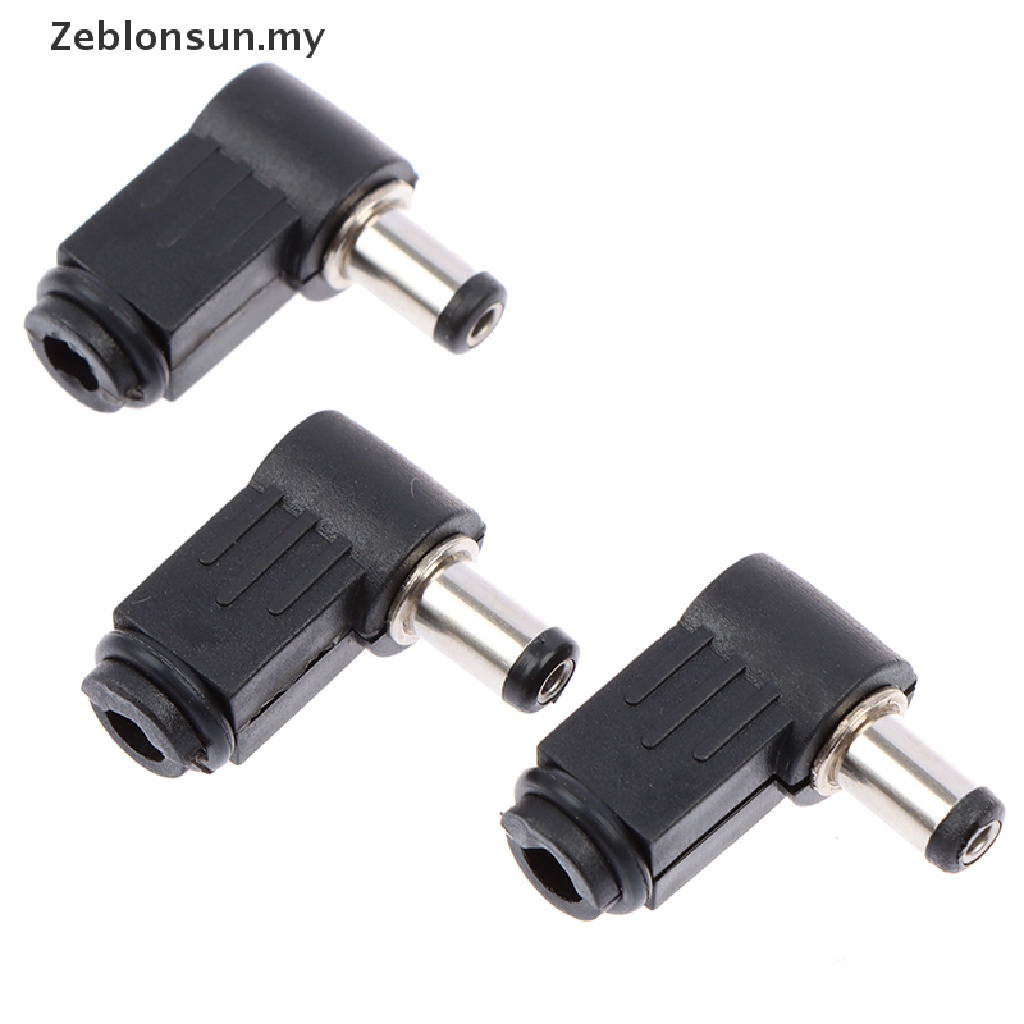 [good] 10pc 2.1mm x 5.5mm Male Plug Right Angle L Jack DC Power Tip ...