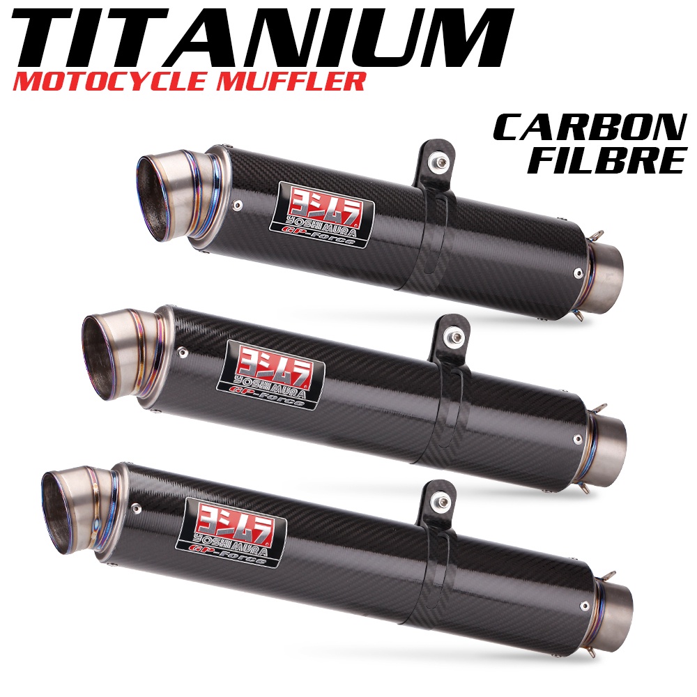 60mm Motorcycle Yoshimura Titanium Alloy Exhaust Muffler DB Killer ...