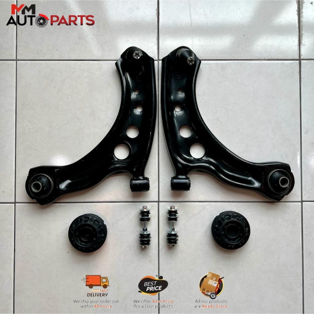 6 ITEM SET TOYOTA VIOS NCP150 LOWER ARM / ABSORBER MOUNTING / STABILIZER LINK | Shopee Malaysia