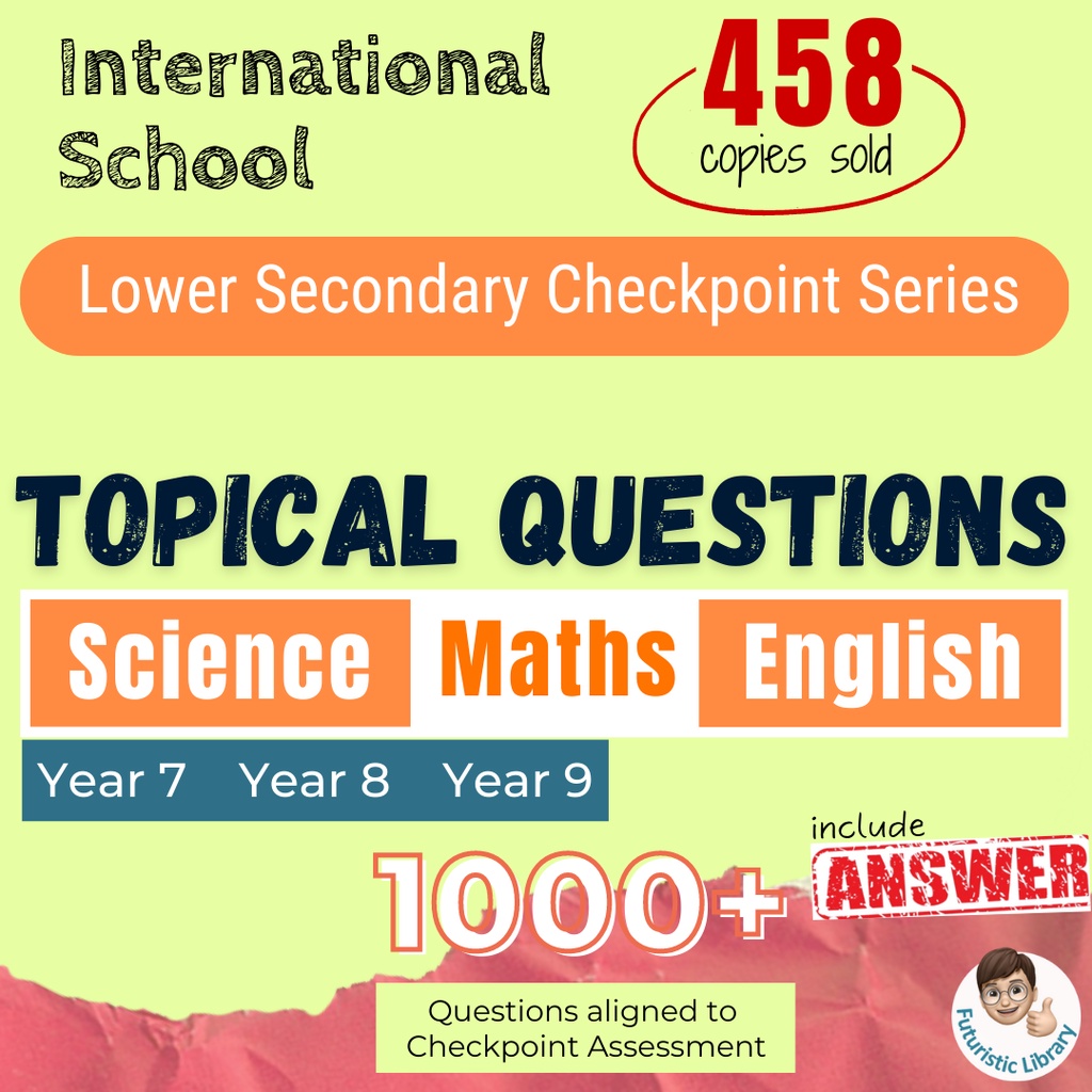 20 Lower Secondary Checkpoint Science Topical Workbook Answer Year