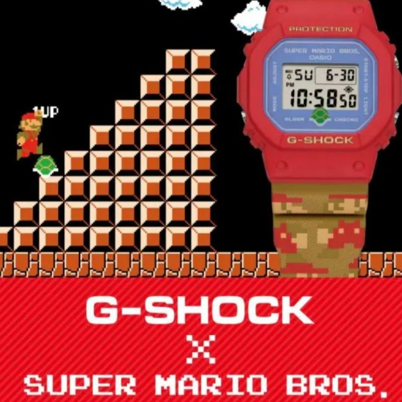 DW-5600SMB-4 G-SHOCK SUPER MARIO BROS.DIGITAL 5600 SERIES DW-5600 ...