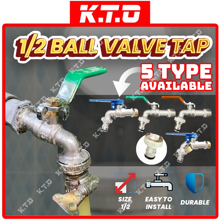 1/2 INCH WALL MOUNTED VALVE BIB TAP BRASS BIBCOCK FAUCET WALL WATER ...