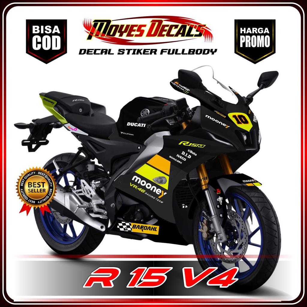 Decal R15 V4 Decal Sticker R15 V4 YZF Fullbody Decal Sticker ...