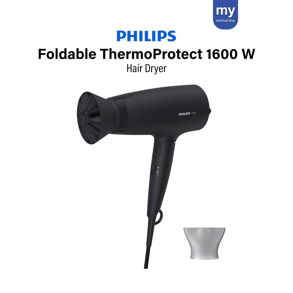 Philips BHD308 Foldable Hair Dryer Series 3000 ThermoProtect 1600W | Shopee Malaysia