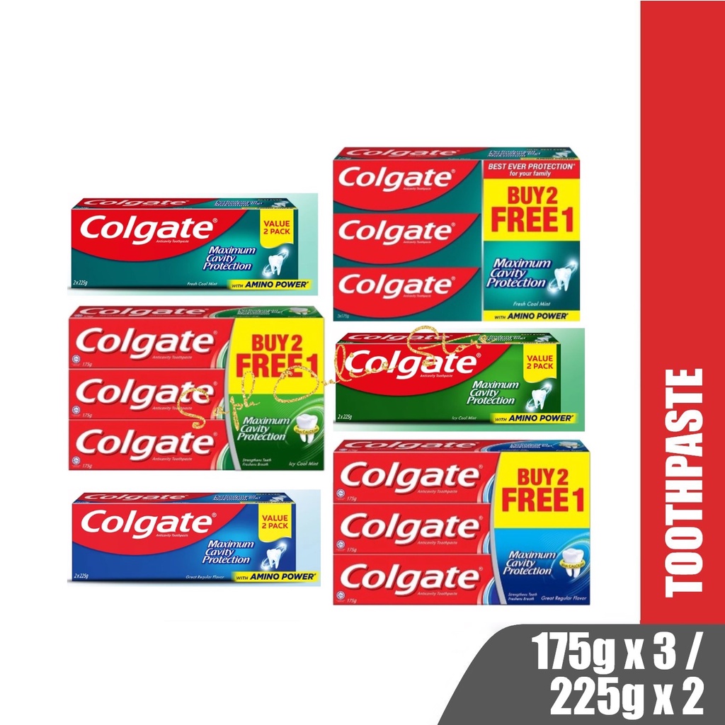 COLGATE Maximum Cavity Protection Toothpaste ValuePack - 175g x 3 ...