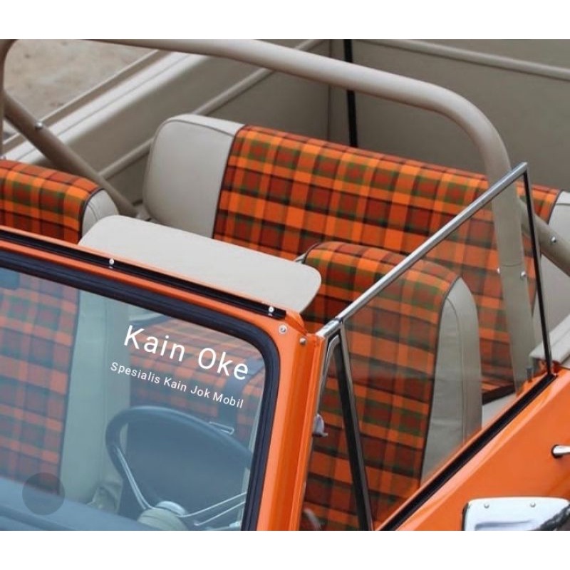 Original VW WestFalia Palid Fabric Car Seat Fabric - Orange | Shopee ...