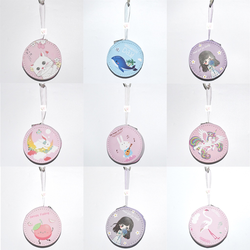 TRAVEL PORTABLE CIRCLE CUTE CHARTOON GRAPHIC CORD ORGANIZER POUCH ...